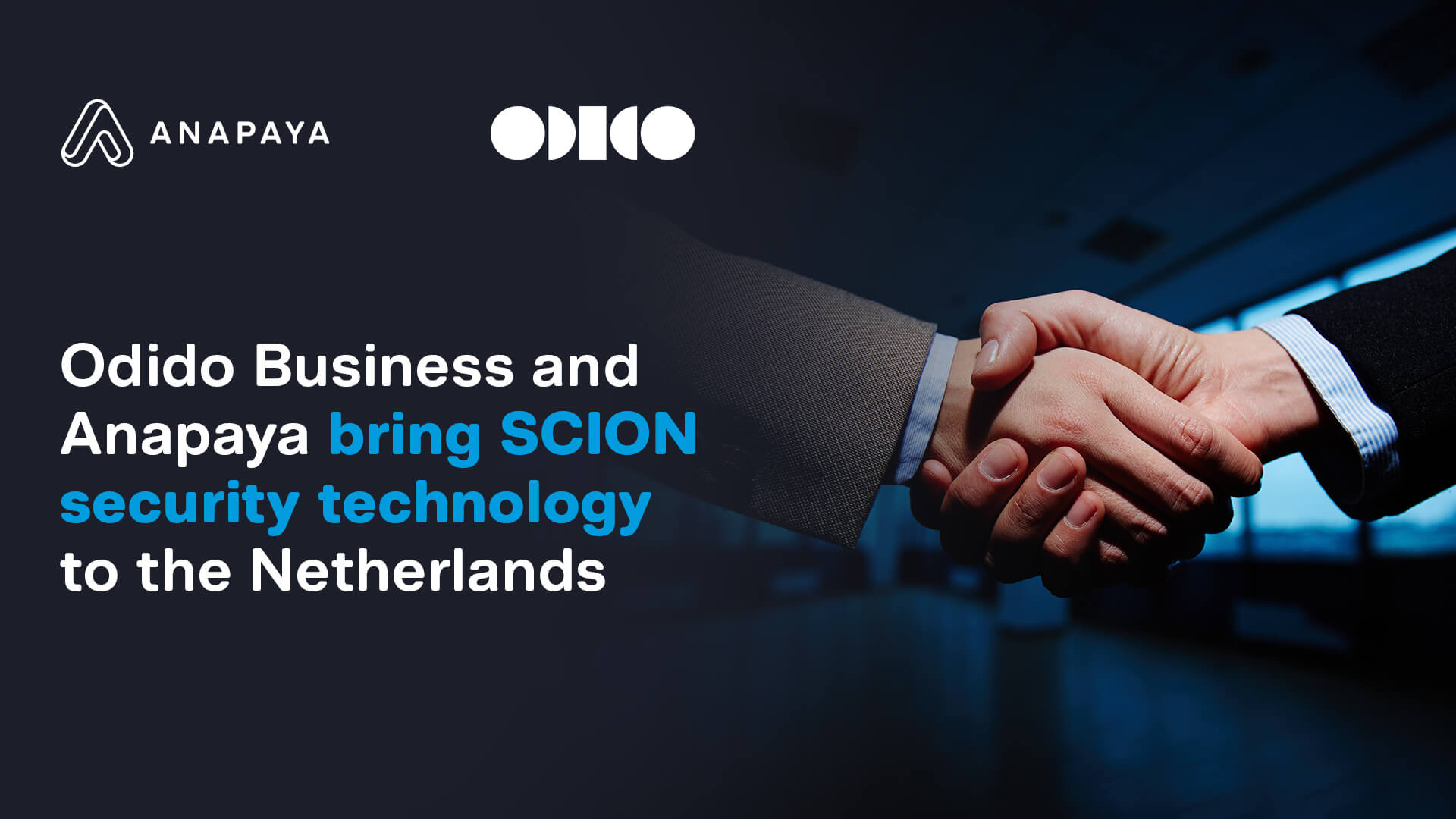 Odido Business and Anapaya bring SCION to the Netherlands